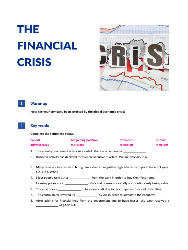 The financial crisis | PDF