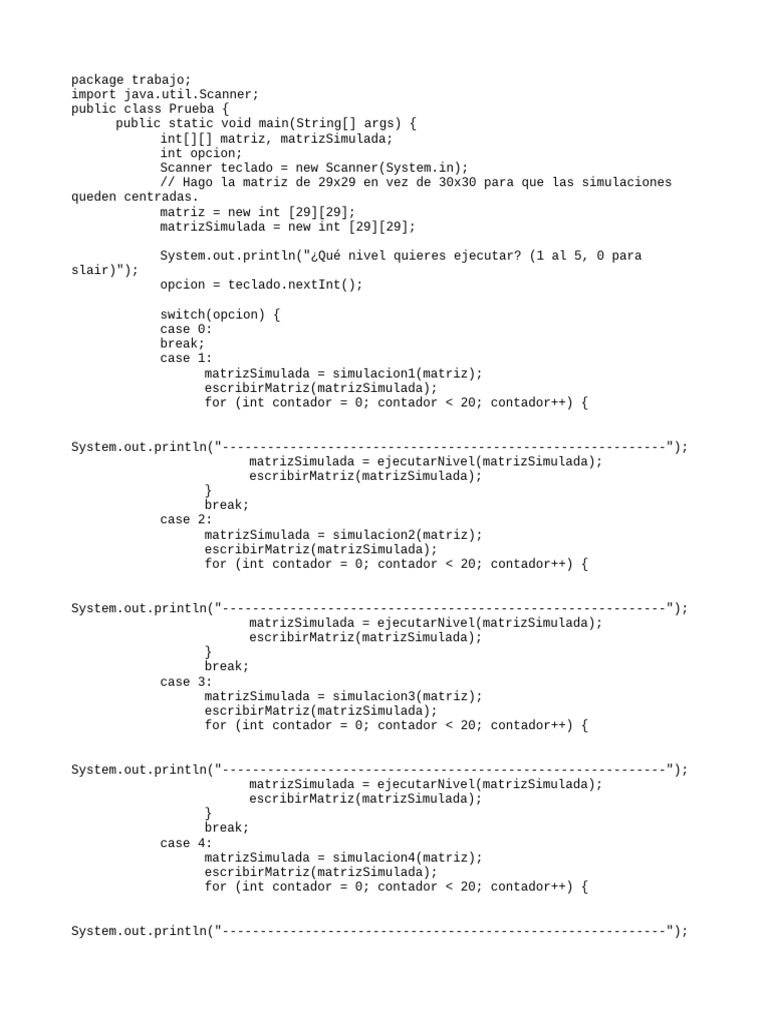 Trabajo Programacion | PDF | Programación de computadoras | Datos de computadora