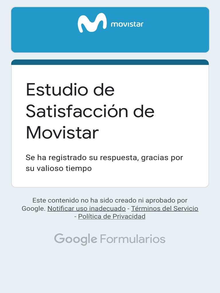 Estudio de Satisfacción de Movistar | PDF