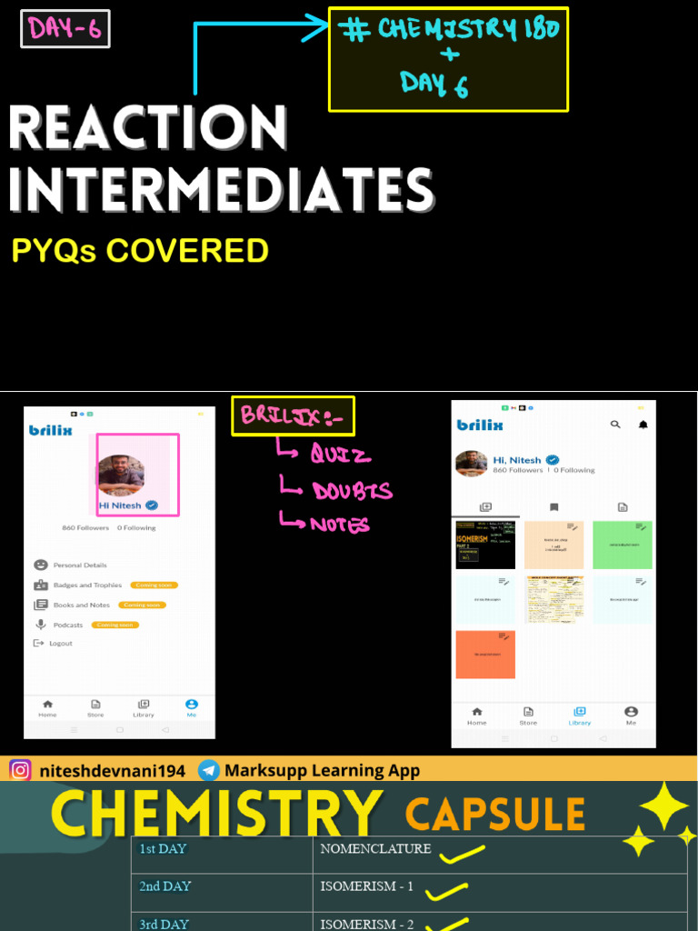 Reaction Intermediates Chemistry Capsule | PDF