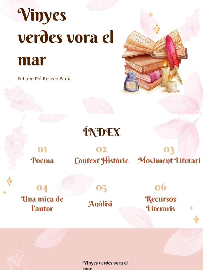 Vinyes Verdas Vora El Mar | PDF