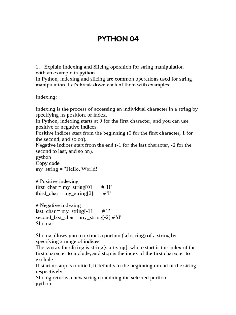 Python 04 | PDF