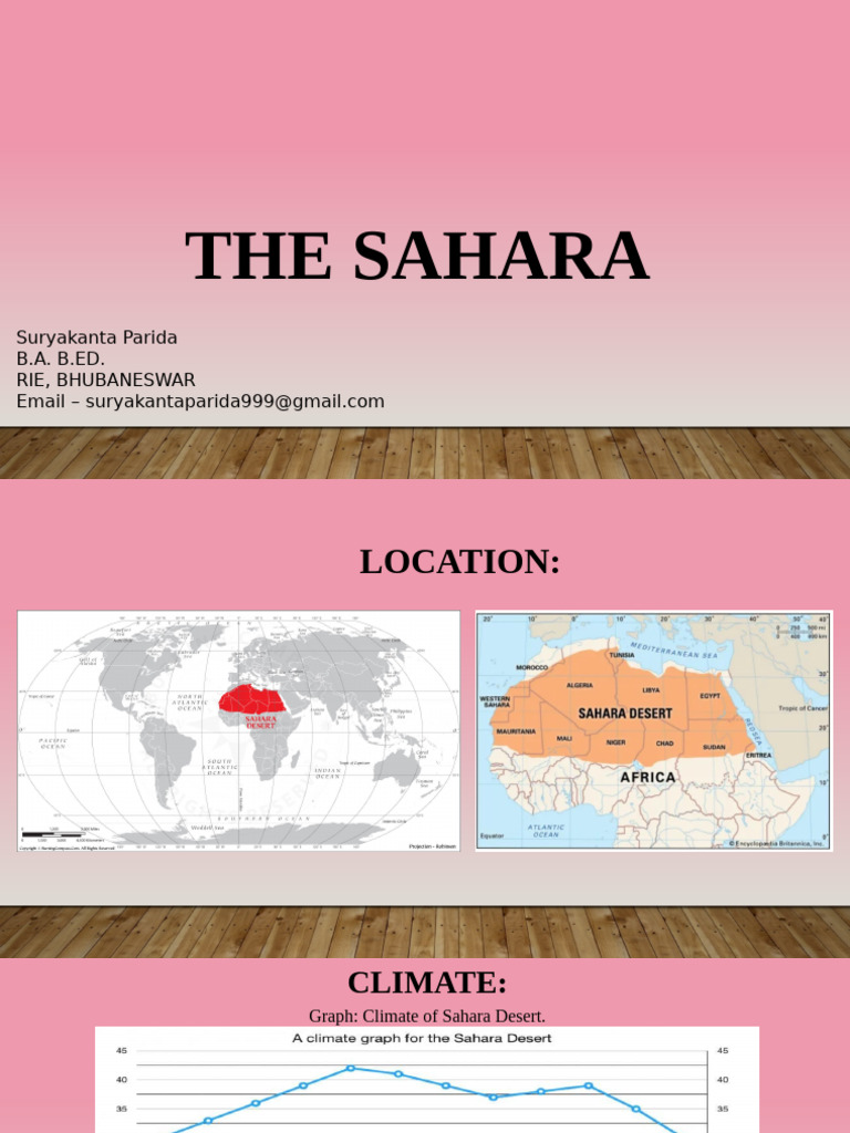 Overview of the Sahara Desert | PDF