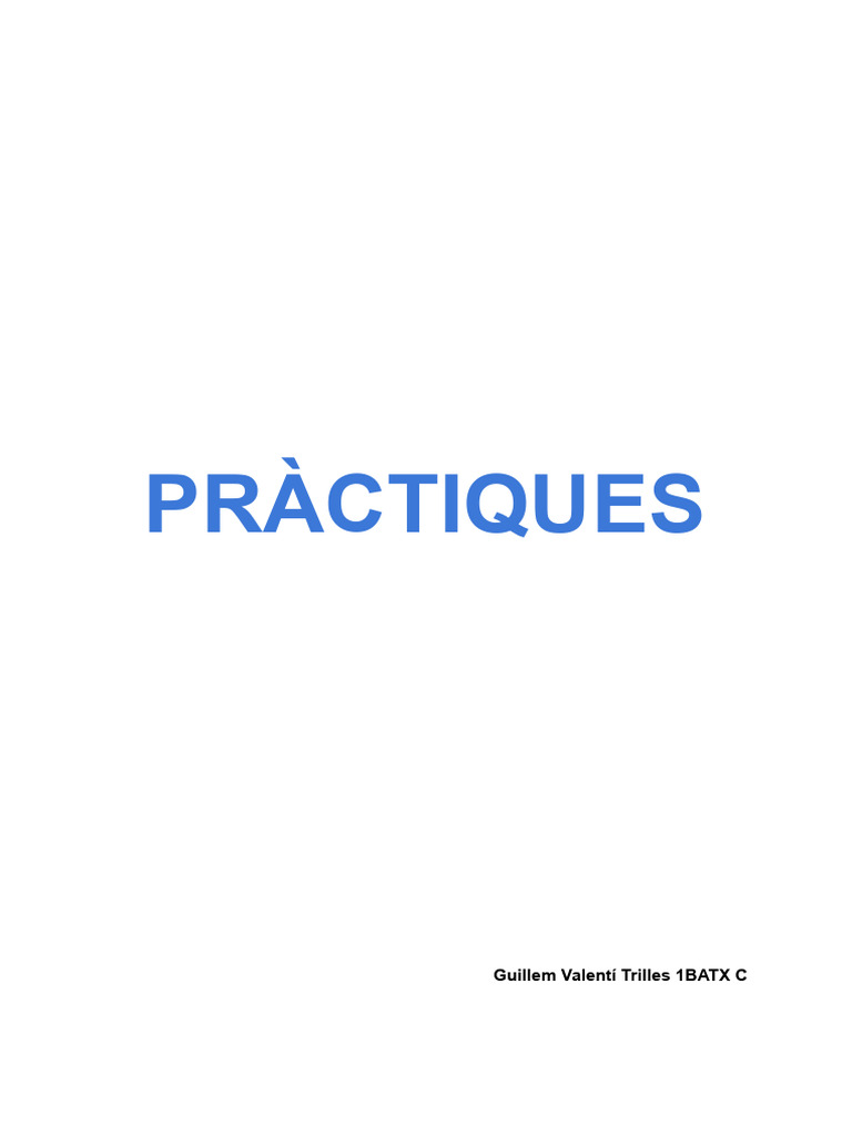 PRÀCTIQUES | PDF
