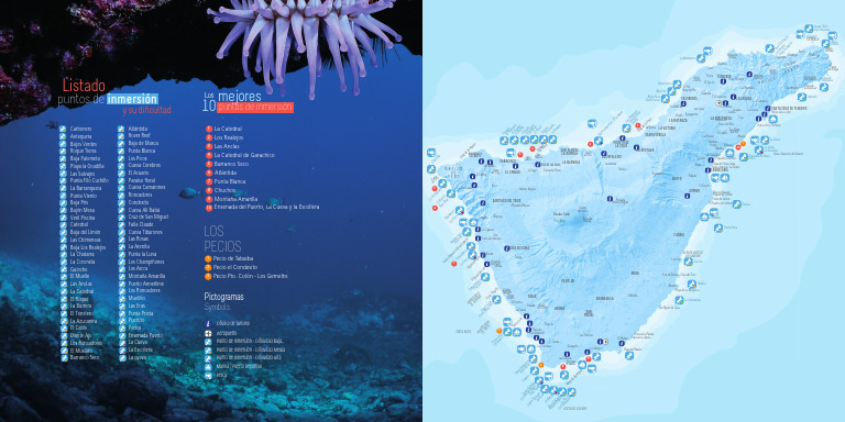 Mapa Puntos Inmersion Tenerife | PDF
