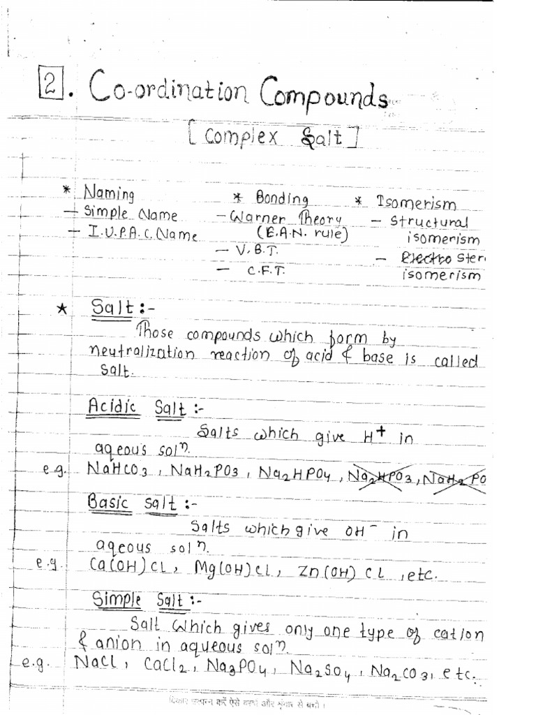 7 Complex Compound | PDF