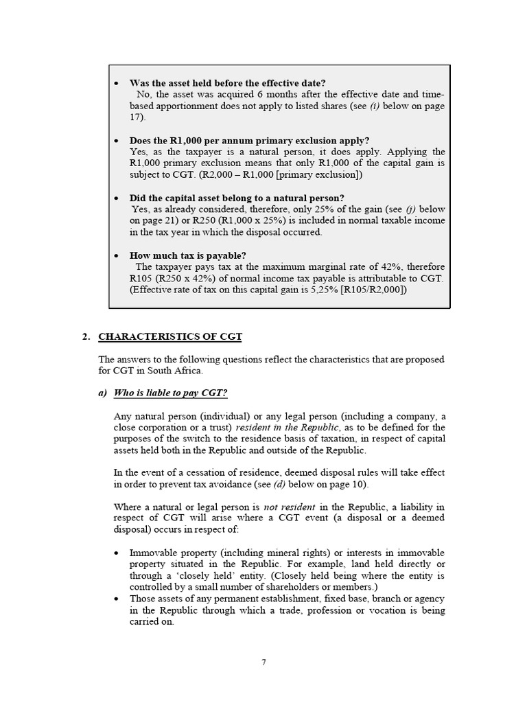 Characteristics of CGT 2000 | PDF