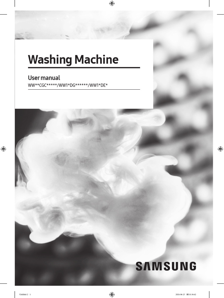 Washing Machine: User Manual | PDF
