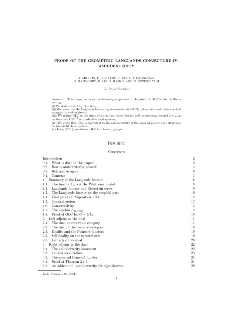 Proof of GLC 4 | PDF