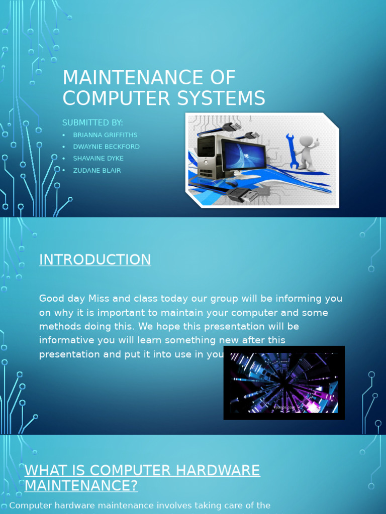 Maintenance of computer systems | PDF