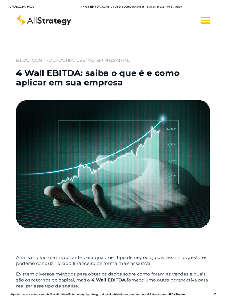 4 Wall EBITDA - Saiba o Que É e Como Aplicar em Sua Empresa - AllStrategy | PDF