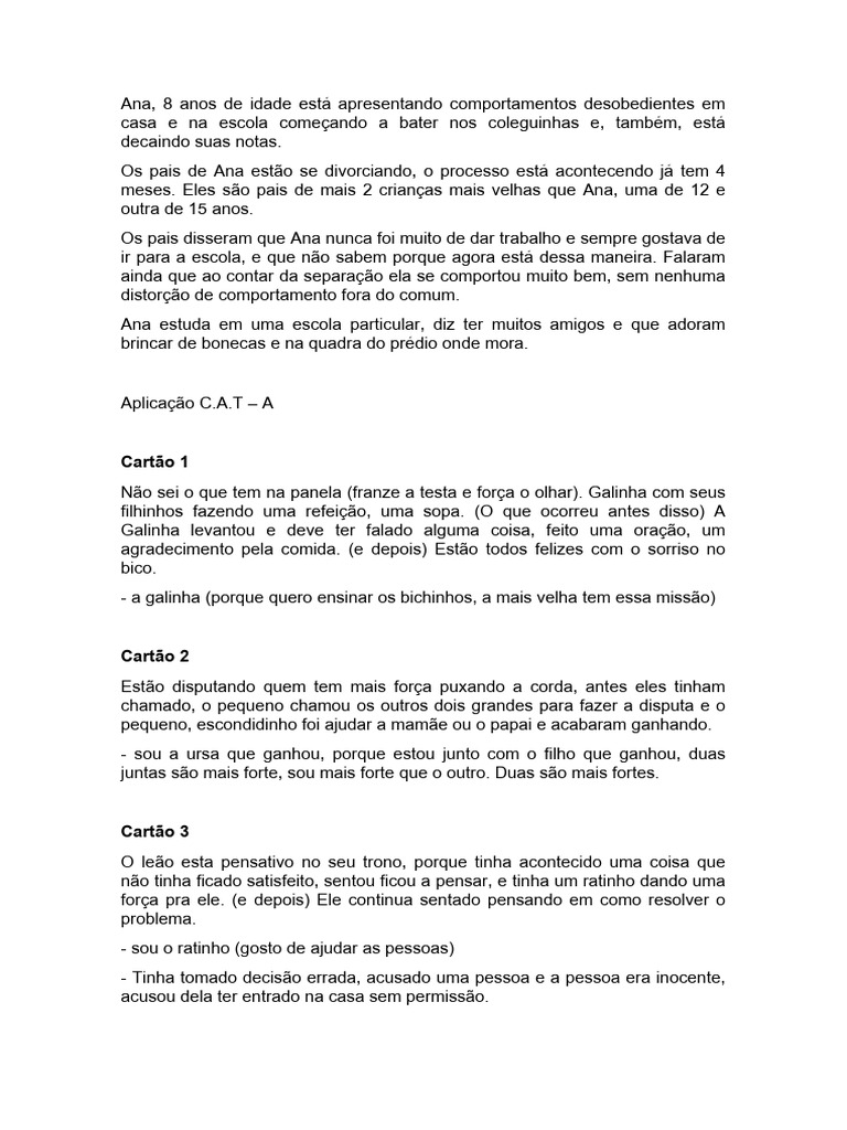Exercícios - ANA (CAT) | PDF