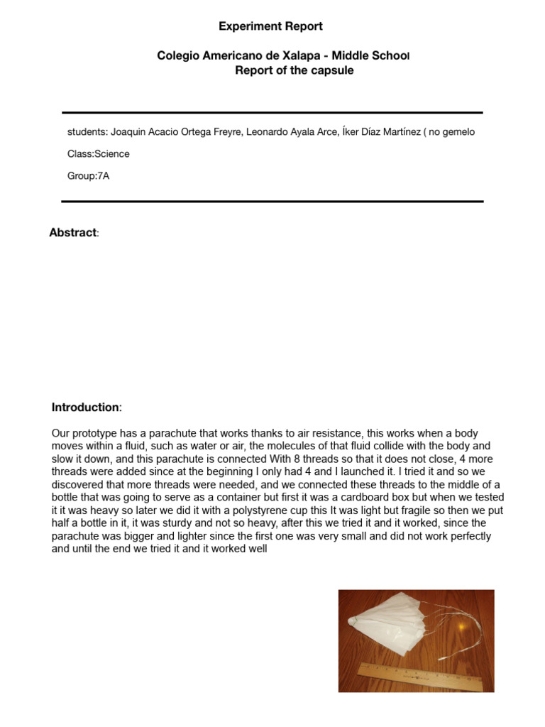 Abrir Experiment Report | PDF