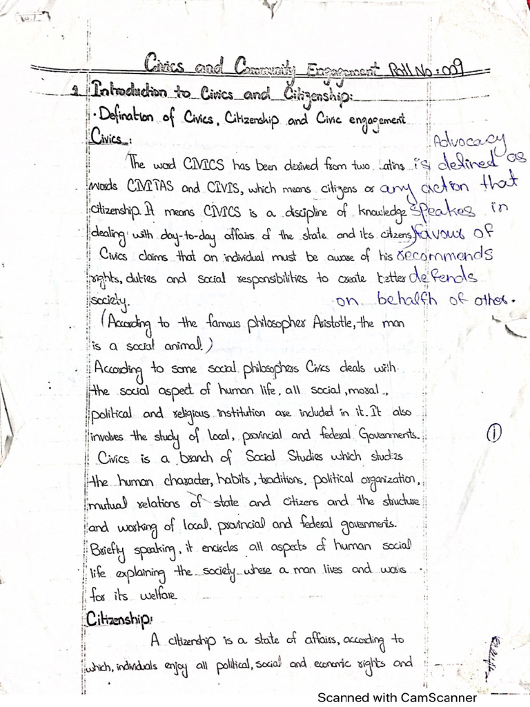 Civics and Community Engagement | PDF