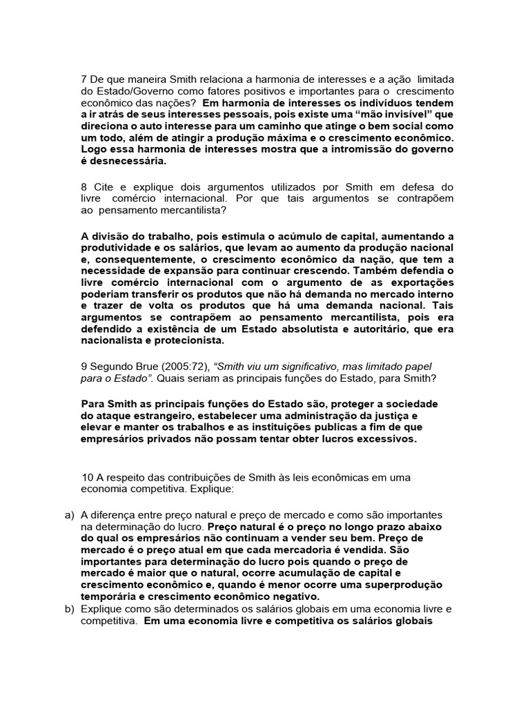 Exercício Adam Smith - Hpe PDF | PDF | Finance & Money Management