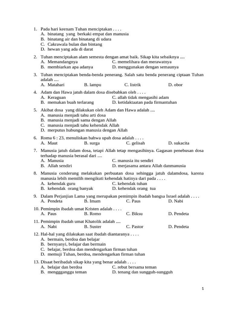 Agama Kristen Protestan - 2021 | PDF