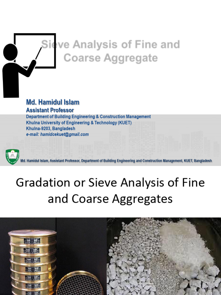 Sieve Analysis of Fine and Coarse Aggregate | PDF | Technology ...