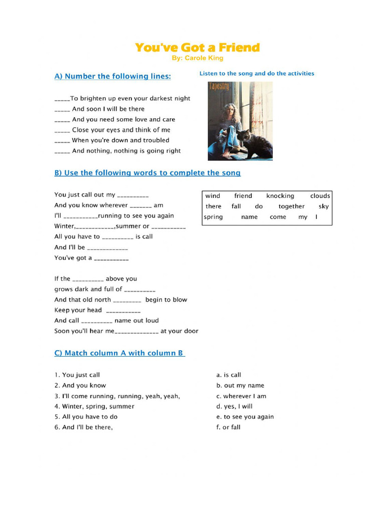 Youve Got A Friend | PDF