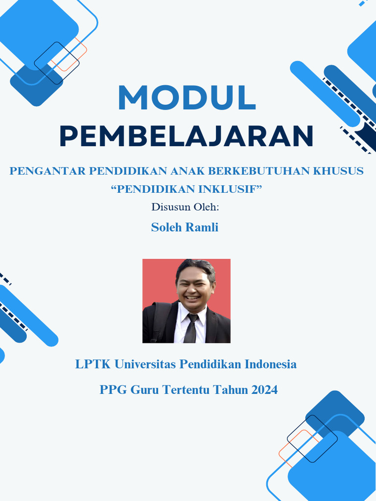 Modul Pembelajaran - Pengantar Pendidikan Anak Berkebutuhan Khusus "Pendidikan Inklusif" - Soleh ...