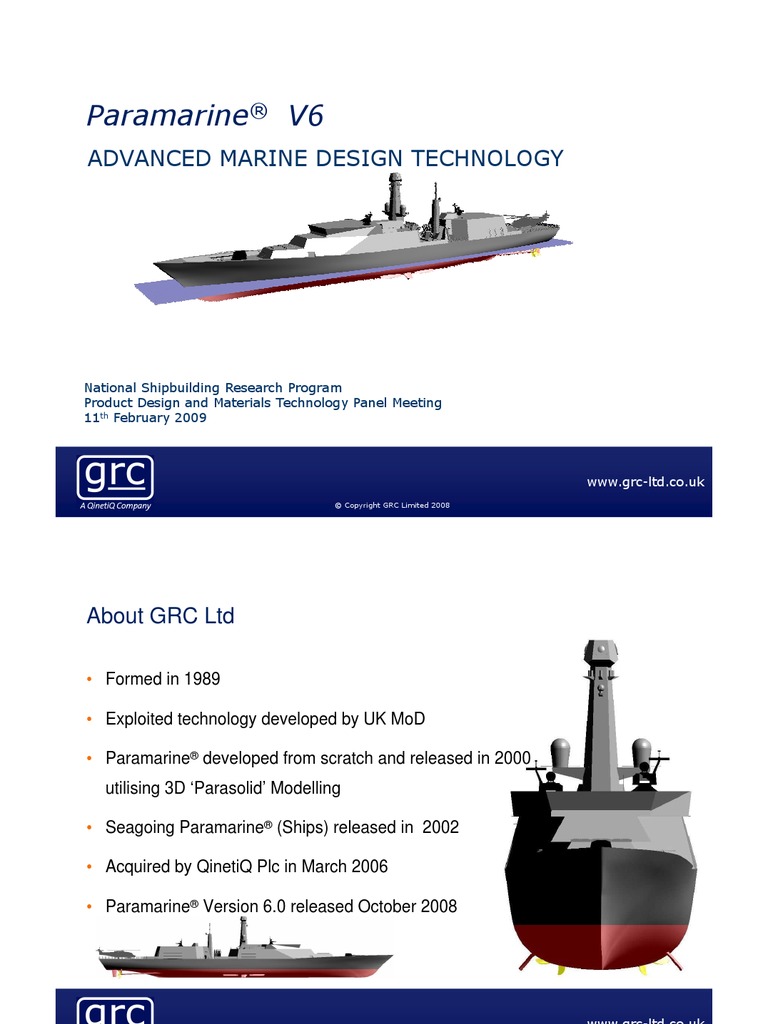 Paramarine V6 | PDF | Naval Architecture | Ships