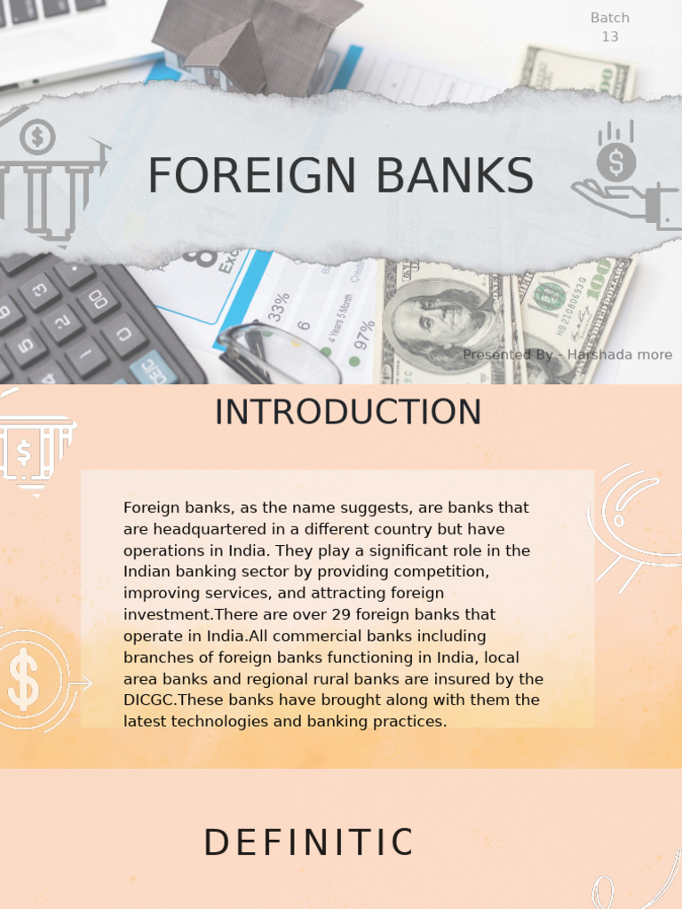 Foreign Banks (Harshada More) | PDF