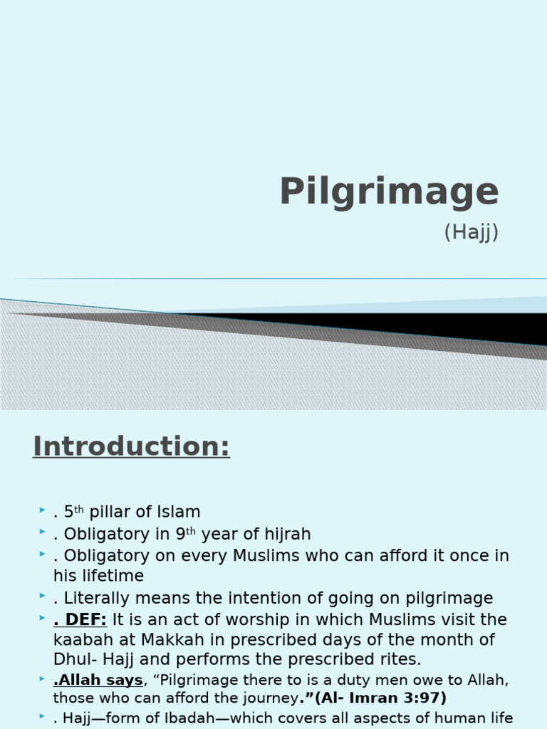 Pilgrimage | PDF
