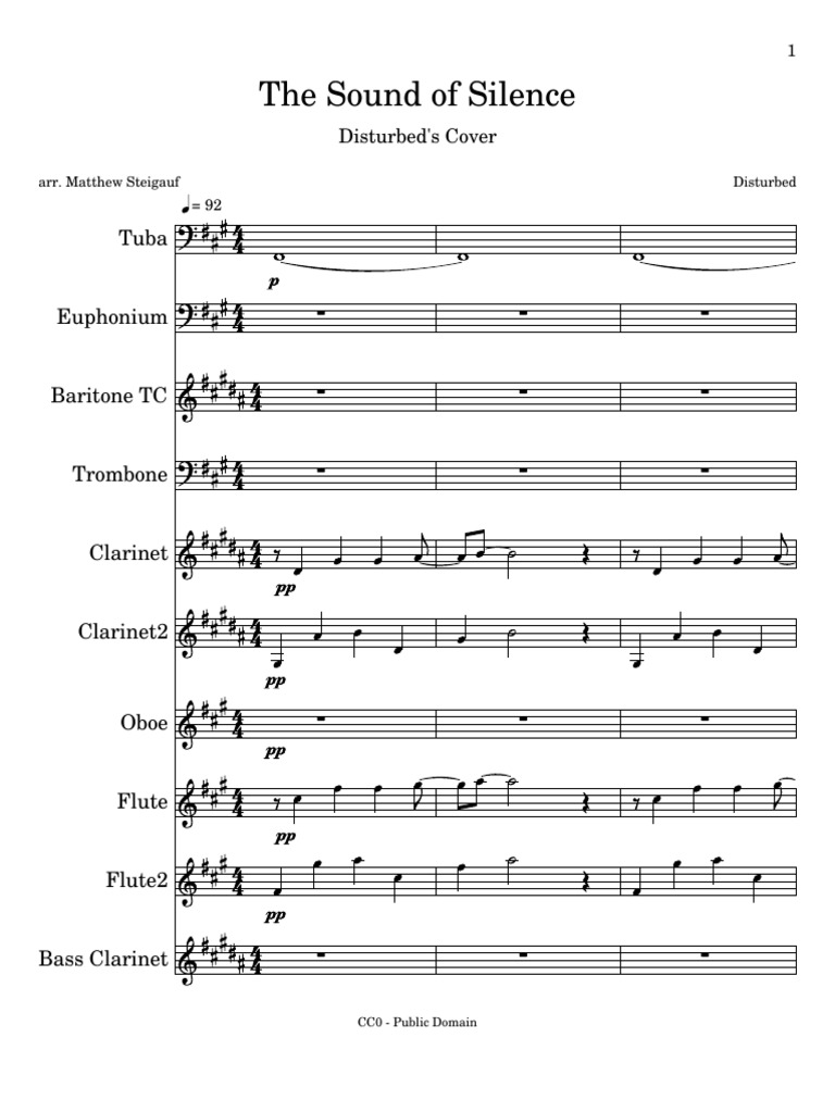 The Sound of Silence | PDF | Musical Instruments | European Musical ...