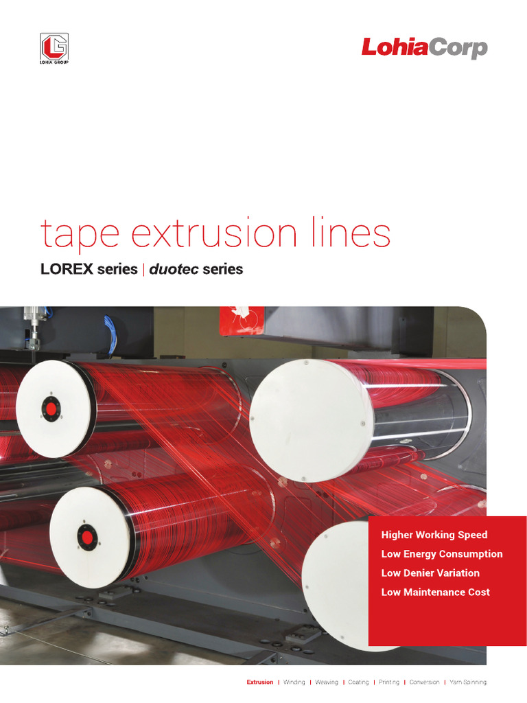 Tape Extrusion Lines | PDF