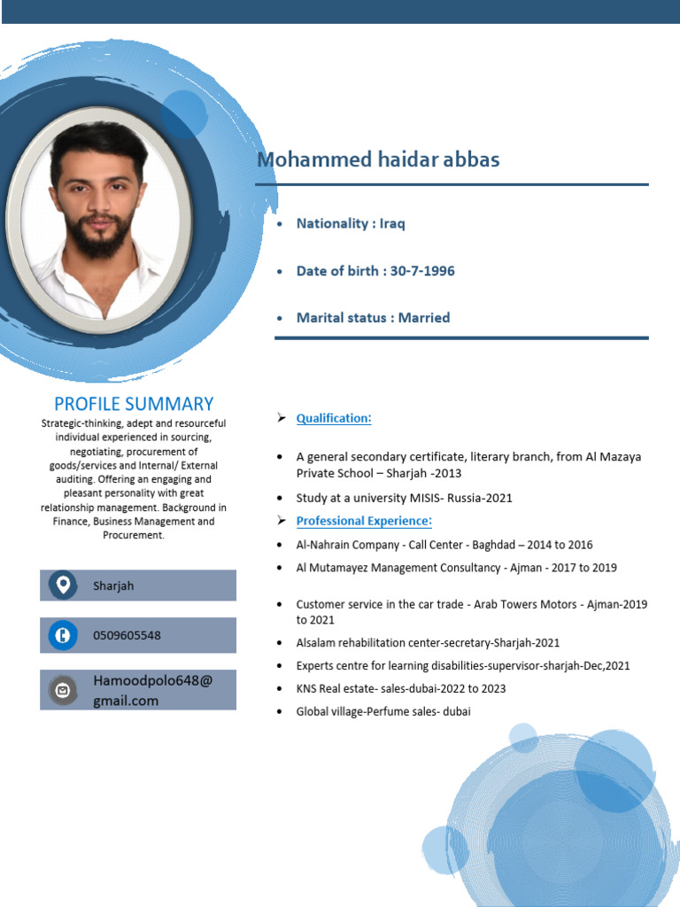 CV Mohammed | PDF
