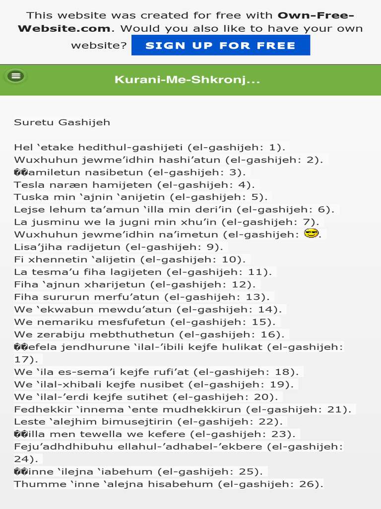 Kurani Me Shkronja Latine | PDF