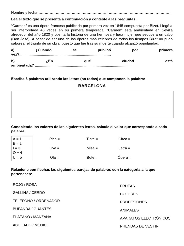 FICHA DCM 1 | PDF