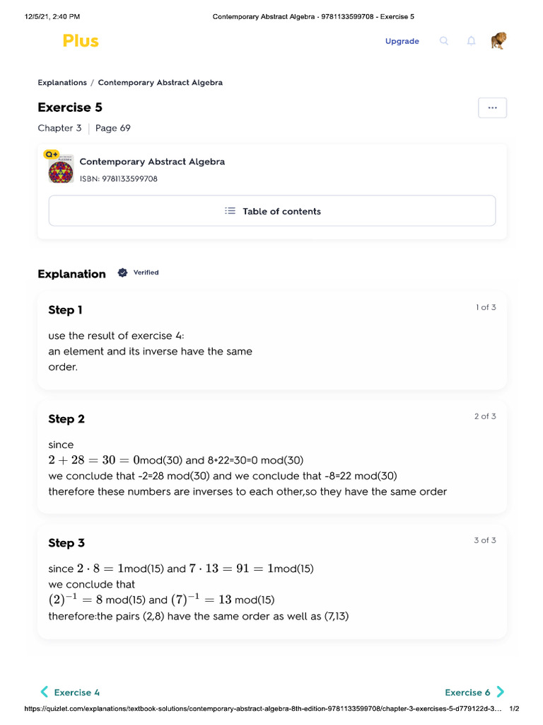 q5 Gallian Solution CH 3 | PDF