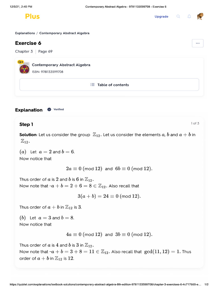 q6 Gallian Solution CH 3 | PDF