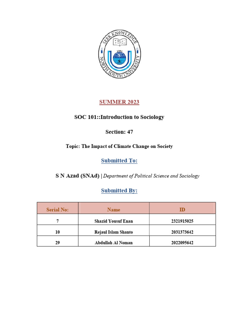Climate Change, Section - 47 | PDF | Climate Change | Natural Disasters