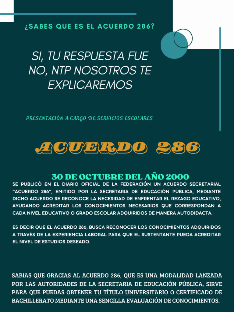 Acuerdo 286 | PDF