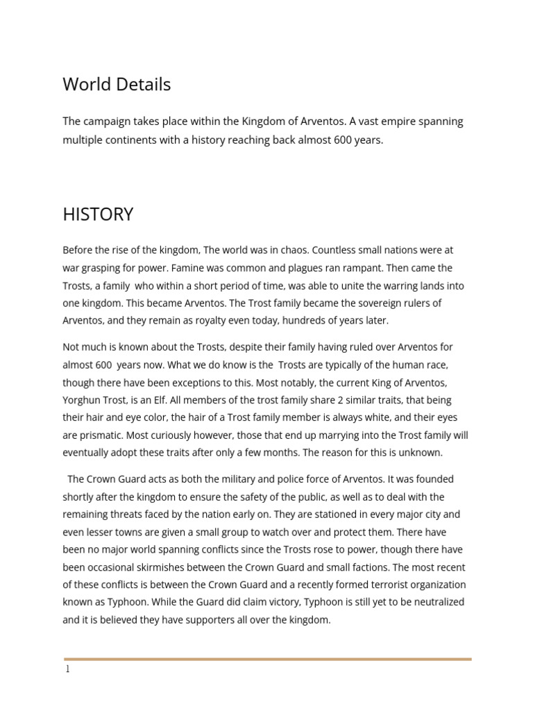 DND Campaign Details | PDF | Travel