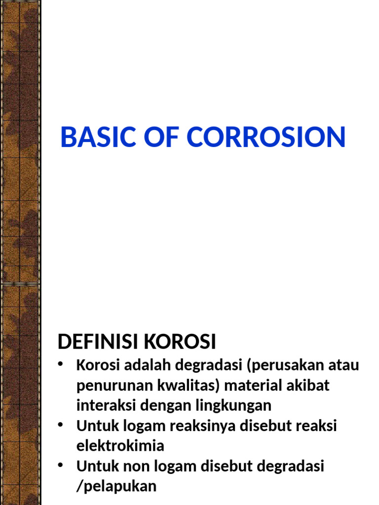 BASIC OF CORROSION | PDF