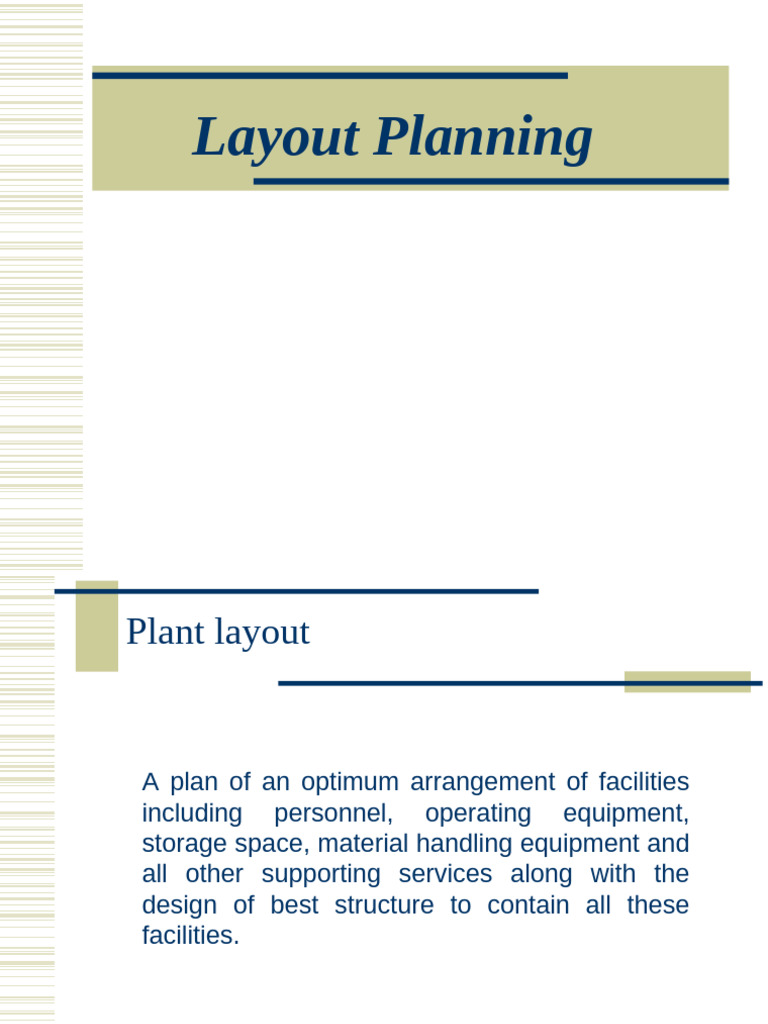 layout planning | PDF
