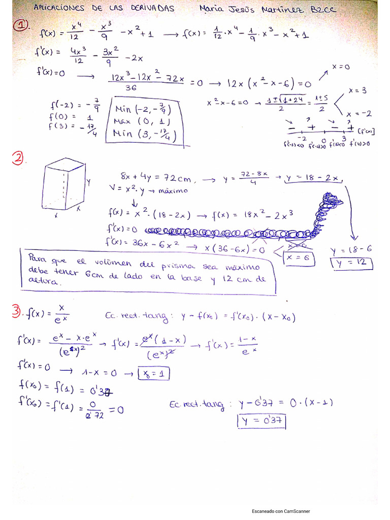 Aplic. Derivadas | PDF