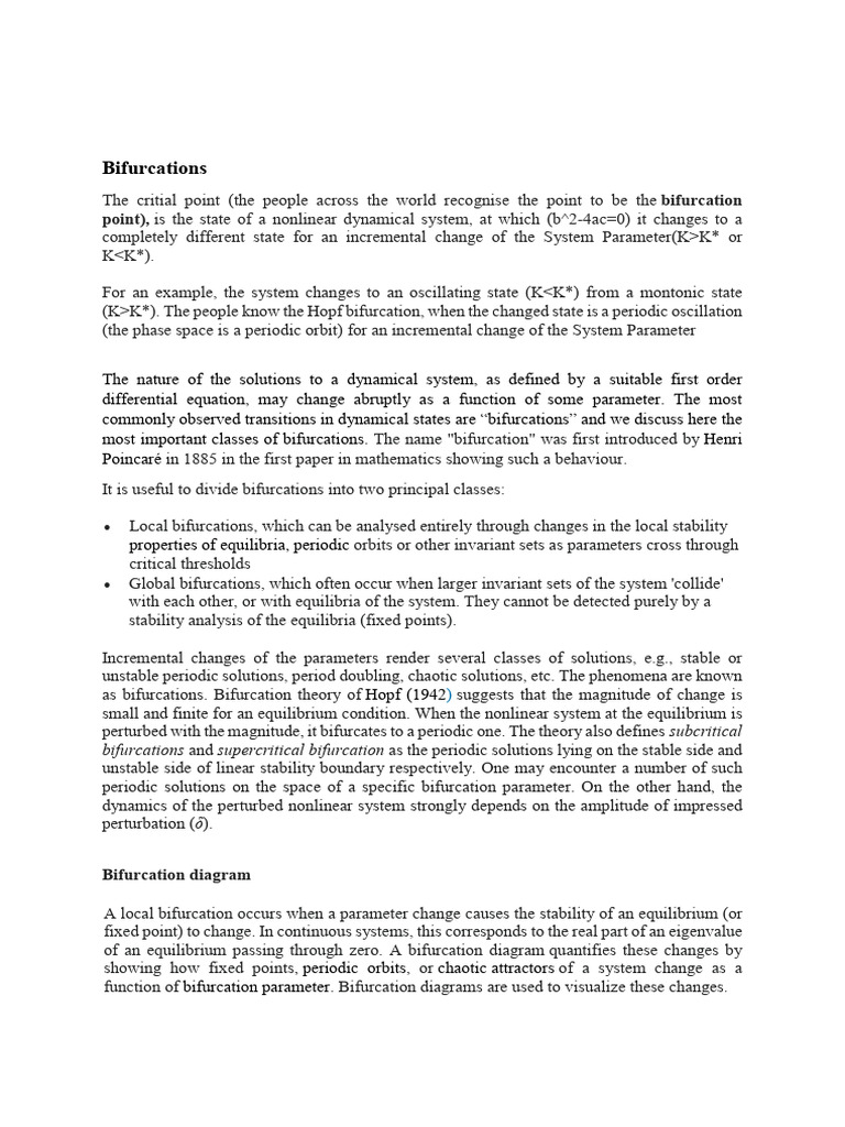 Bifurcation | PDF