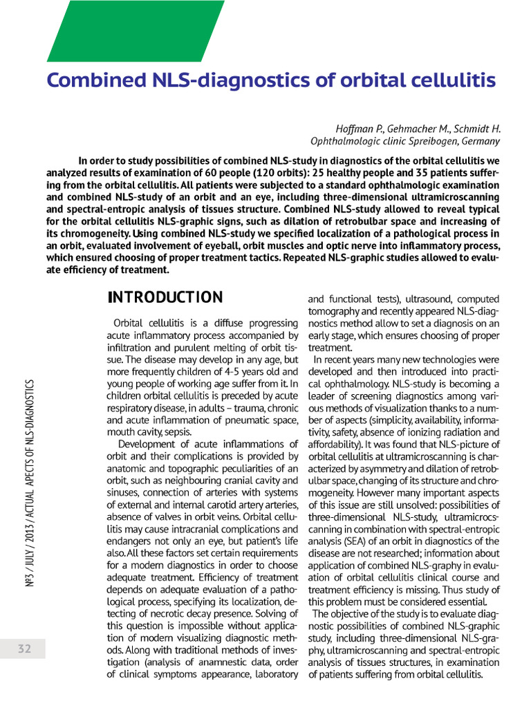 COMBINED-NLS-DIAGNOSTICS-OF-ORBITAL-CELLULITIS | PDF