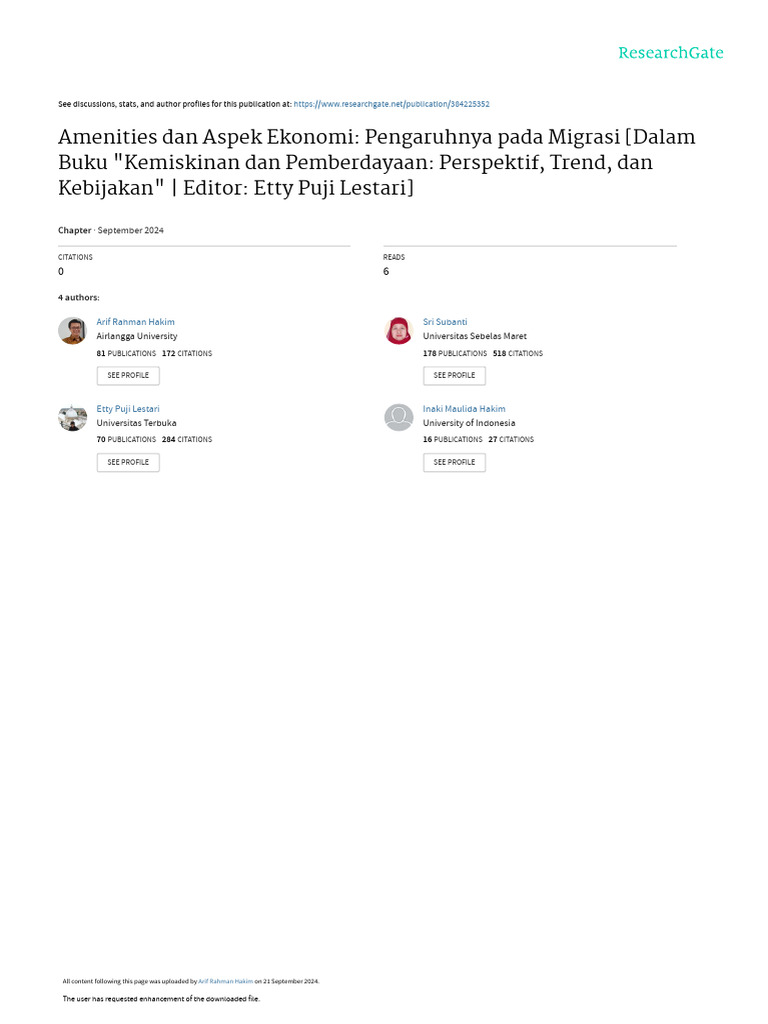 Kemiskinan Dan Pemberdayaan - Perspektif Trend Kebijakan - Arif R Hakim Dkk-UploadVF | PDF