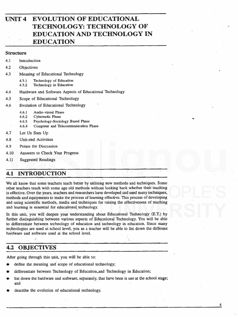 The Evolution of Technology in Education | PDF | Educational Technology ...