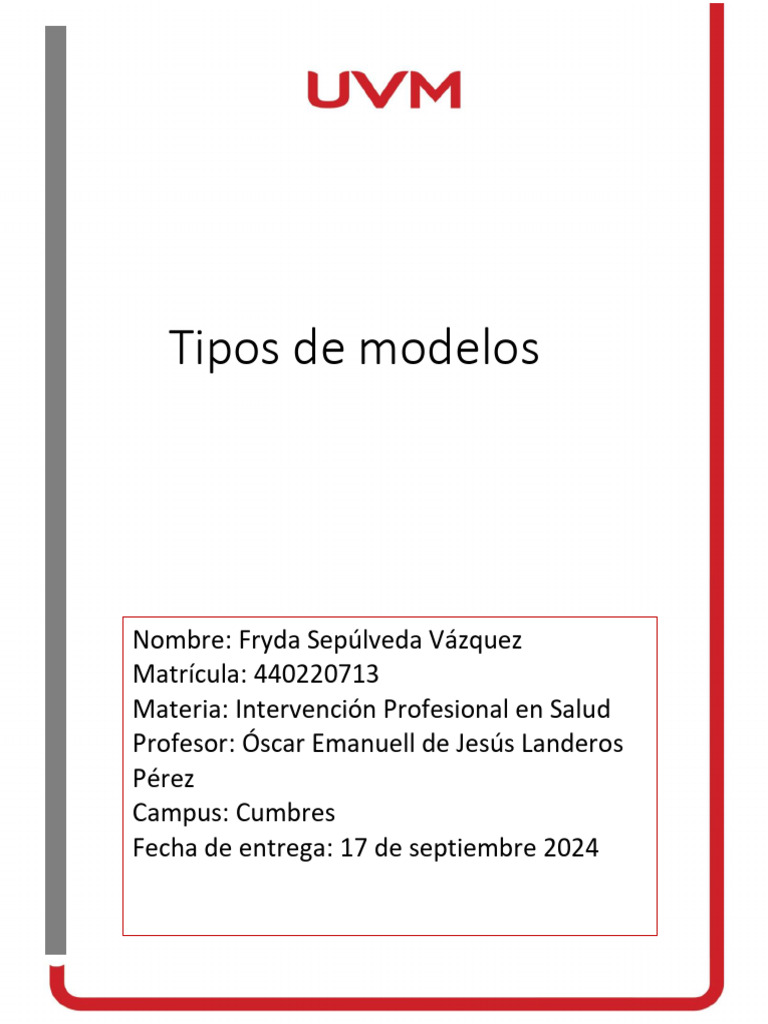 Tipo de Modelos | PDF