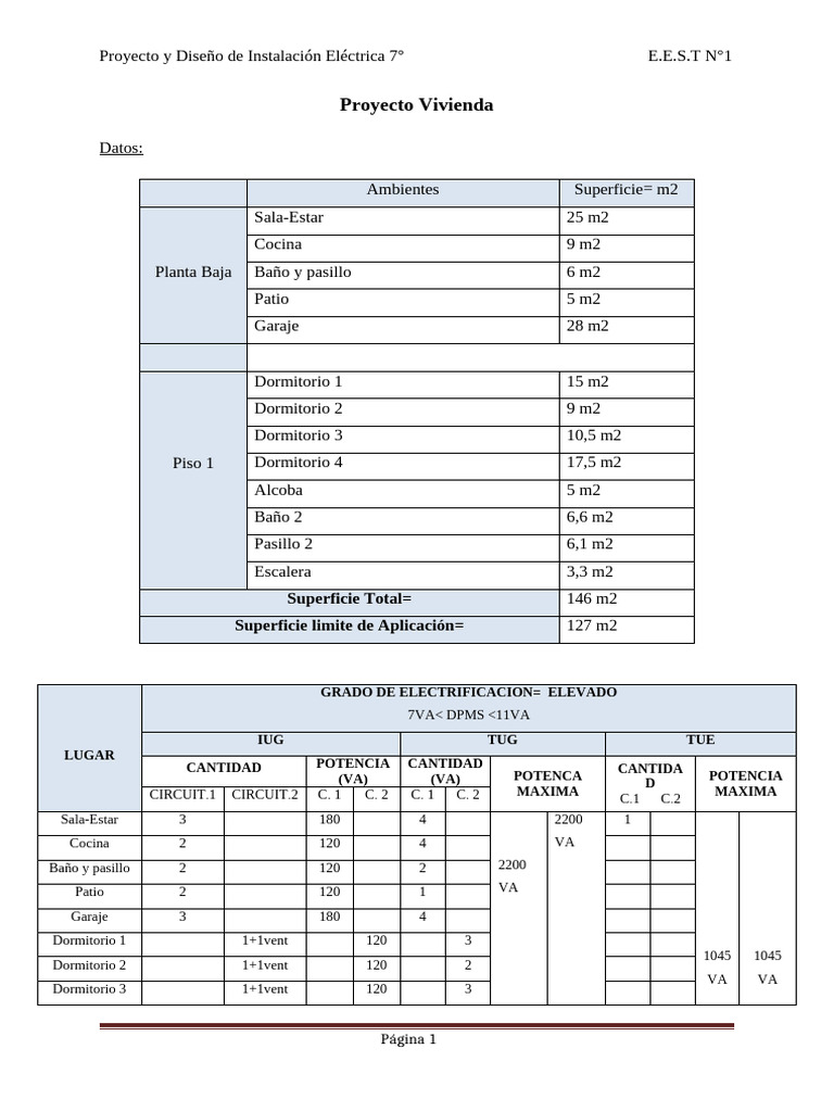 Proyecto Vivienda n3 | PDF