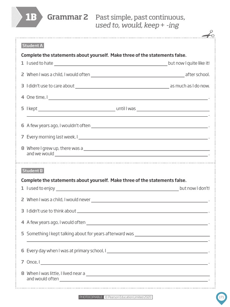 RM B2 PC 1B Grammar2 | PDF