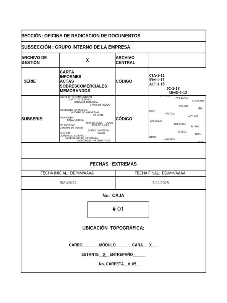 2.1. Rotulo Cajas | PDF