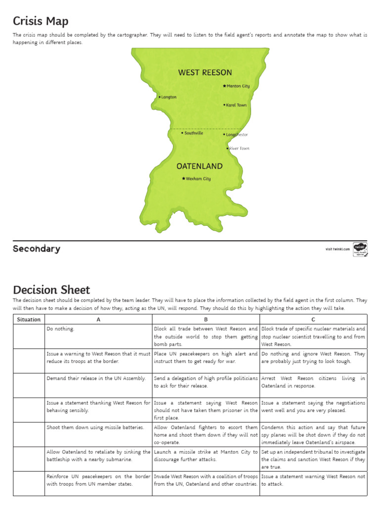 Crisis Response Decision-Making Guide | PDF | Military | Conflicts