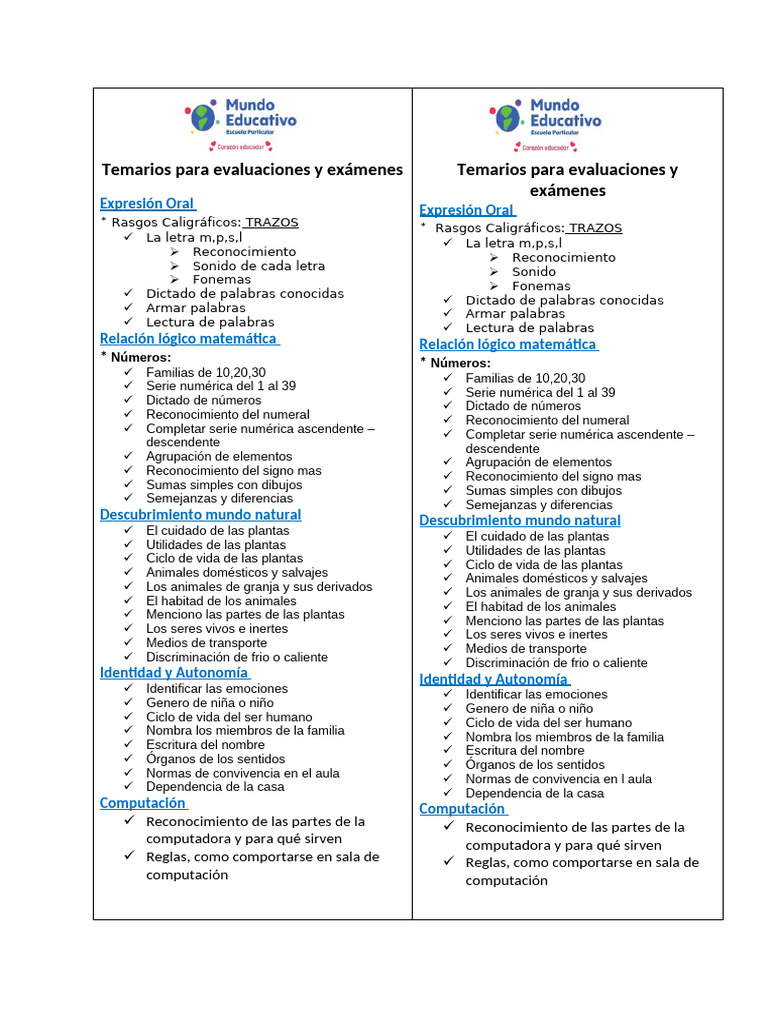 Temario 2do Parcial PRIMERO | PDF