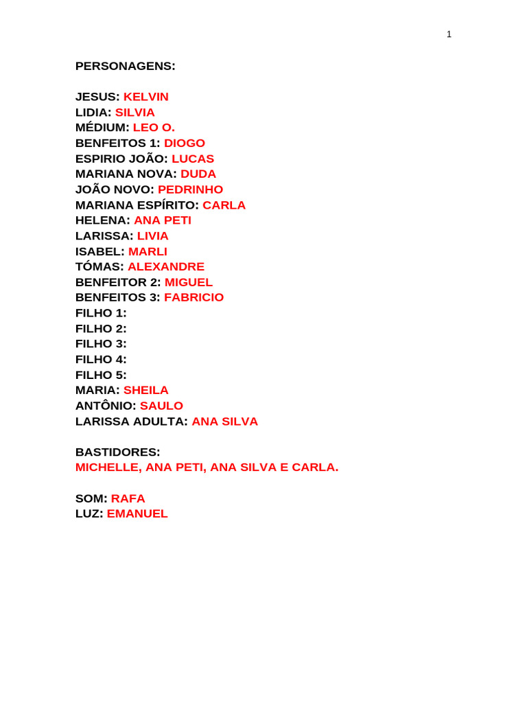 Roteiro Teatro 2024 Atualizado 5 | PDF